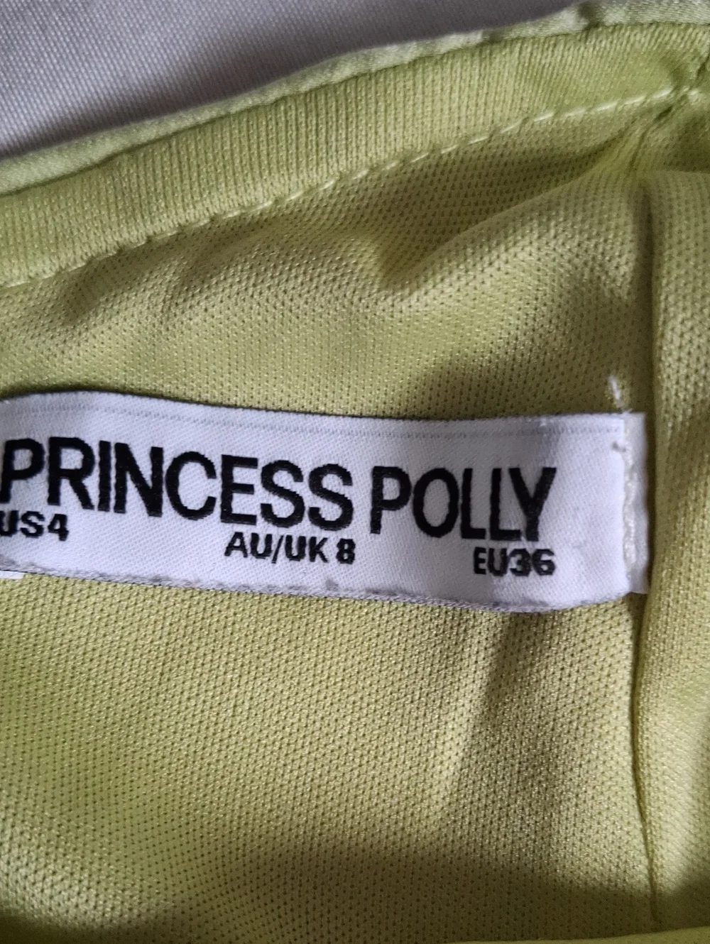 Princess Polly | Dresses | Princess Polly Lemon Green Slip Dress | Poshmark